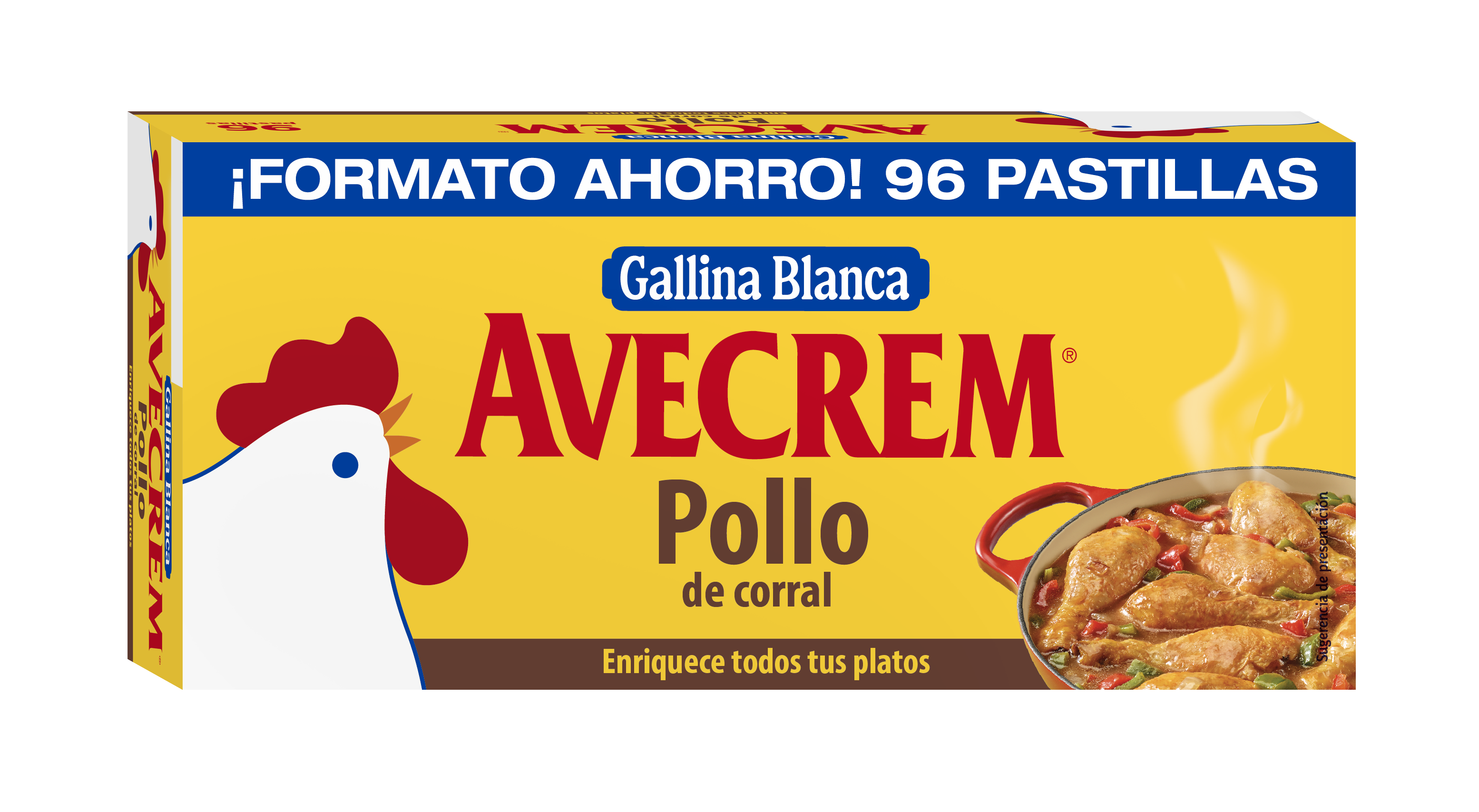 Avecrem de pollo 96 pastillas | Gallina Blanca - FoodService